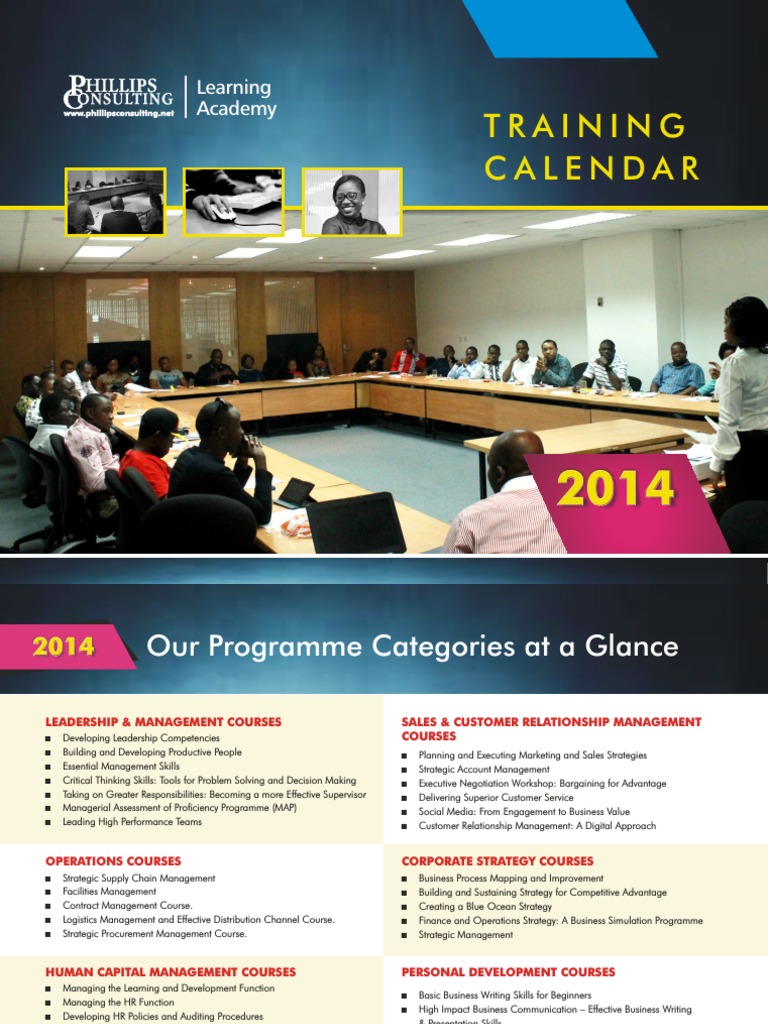 2014 Pla Training Calendar | PDF | Strategic Management | Human ...