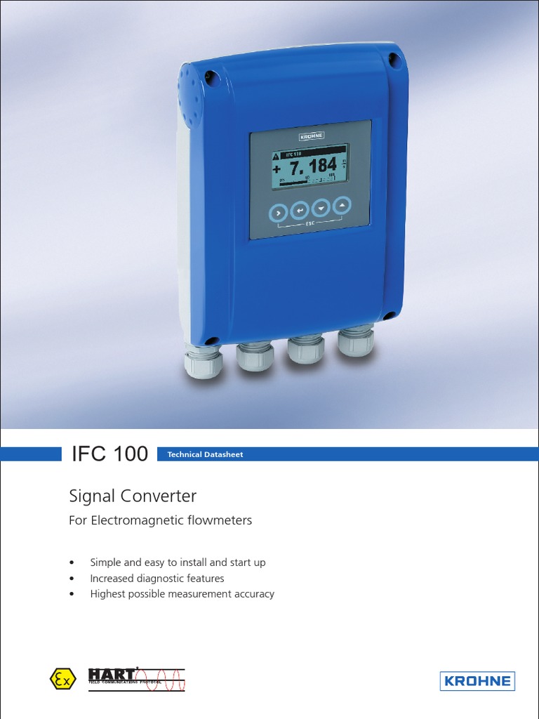 Ifc 100W | PDF | Flow Measurement | Electromagnetic Induction