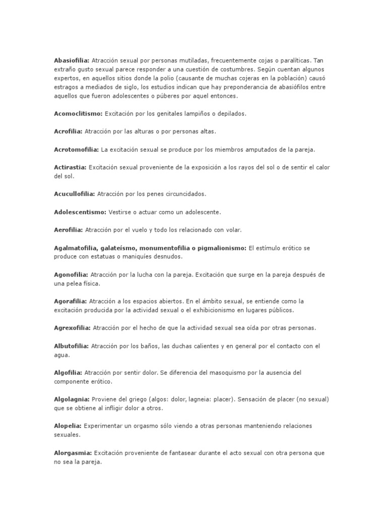 PARAFILIAS | PDF | Pedofilia | Erotismo