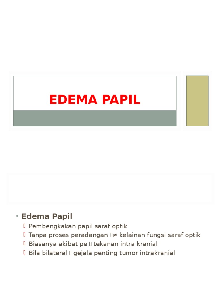 Edema Papil | PDF