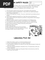 Lab Safety - Spot The Hazard | PDF | Science & Mathematics