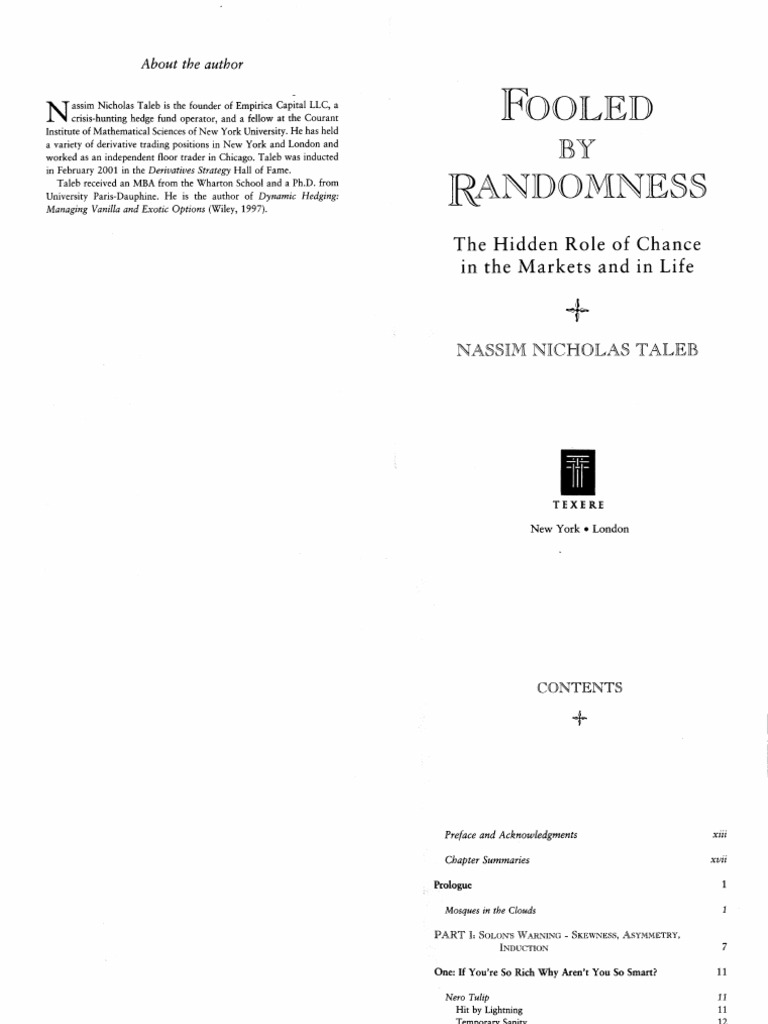 Taleb, Nassim - Fooled by Randomness | PDF