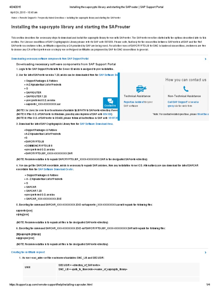 Sap Router | PDF | Superuser | Operating System