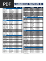 Winnipeg Jets 2025-26 Schedule | PDF | Ice Hockey | National Hockey League