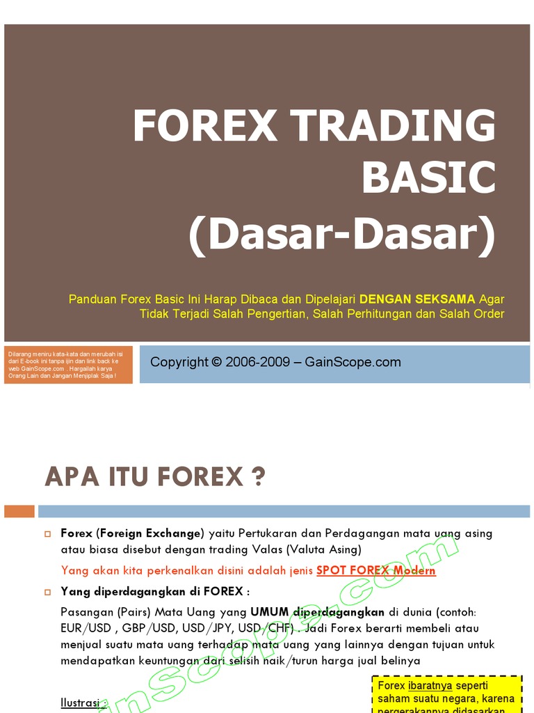Forex Trading Basic (Dasar-Dasar) | PDF