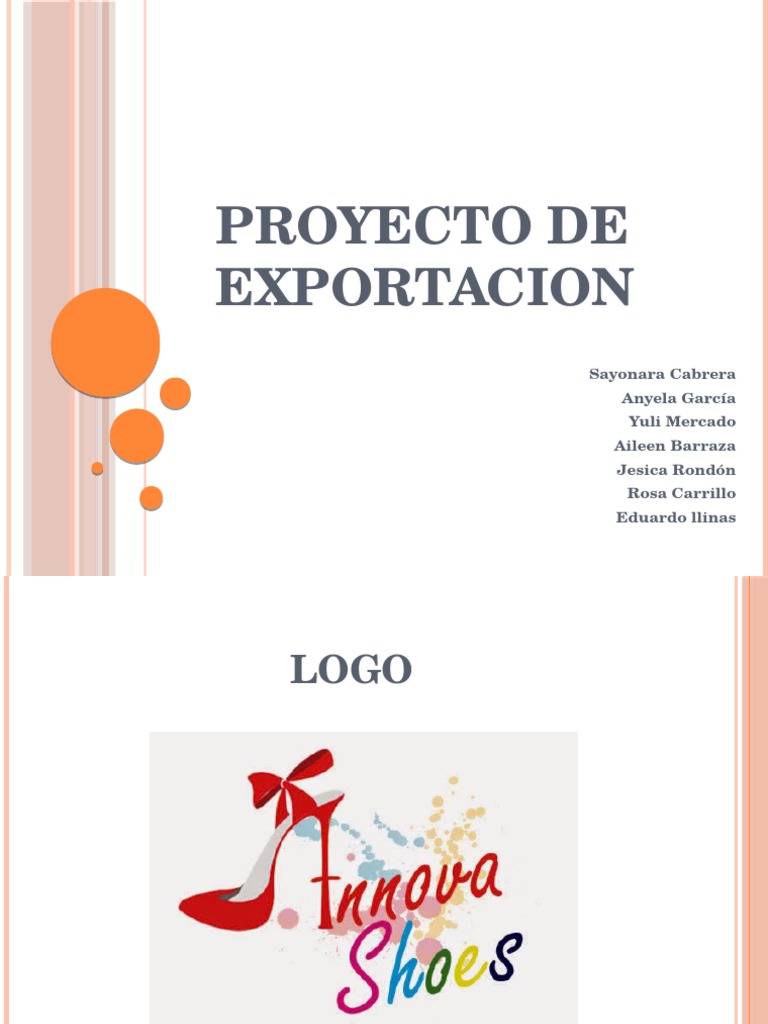 Proyecto de Exportacion | PDF | Producto (Negocio) | Exportaciones