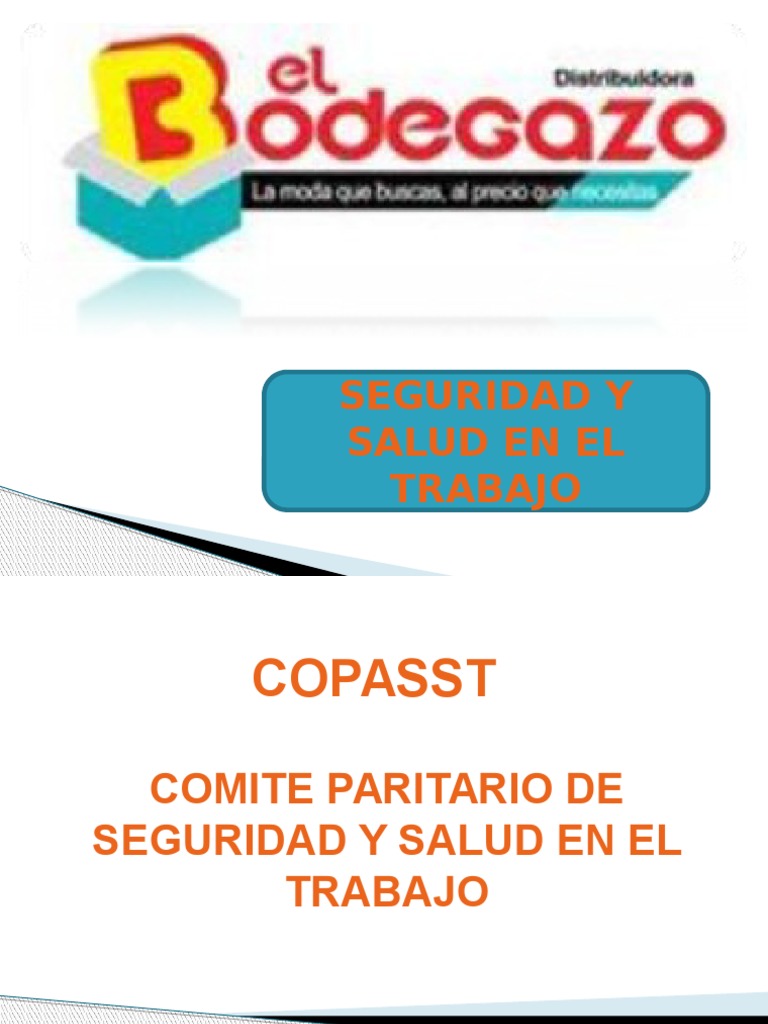 Diapositivas Copasst | PDF | Gobierno | Salud y bienestar