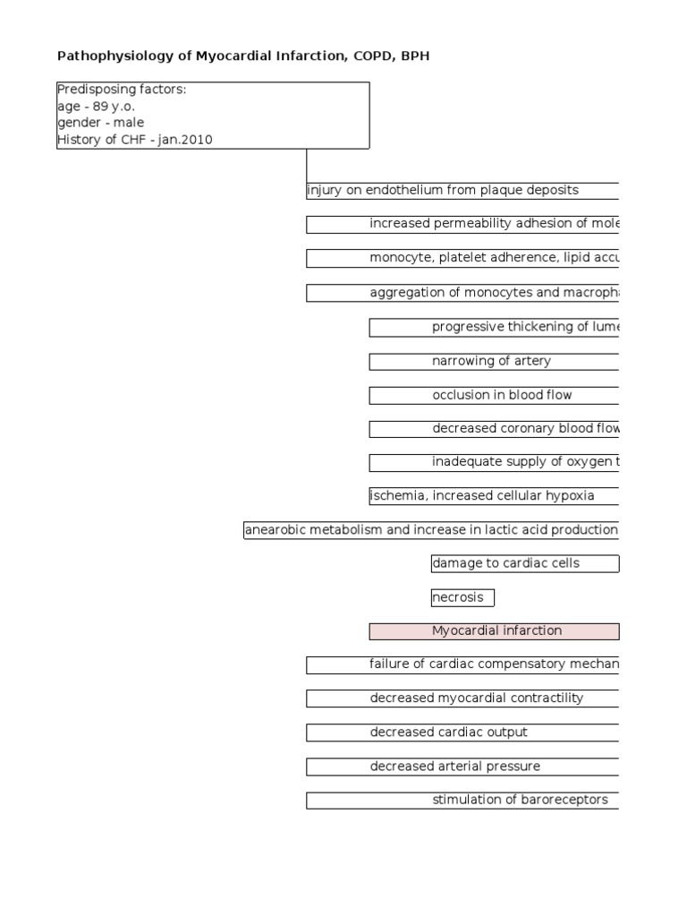 Pathophysiology of MI, COPD and BPH | PDF | Cardiac Muscle | Heart