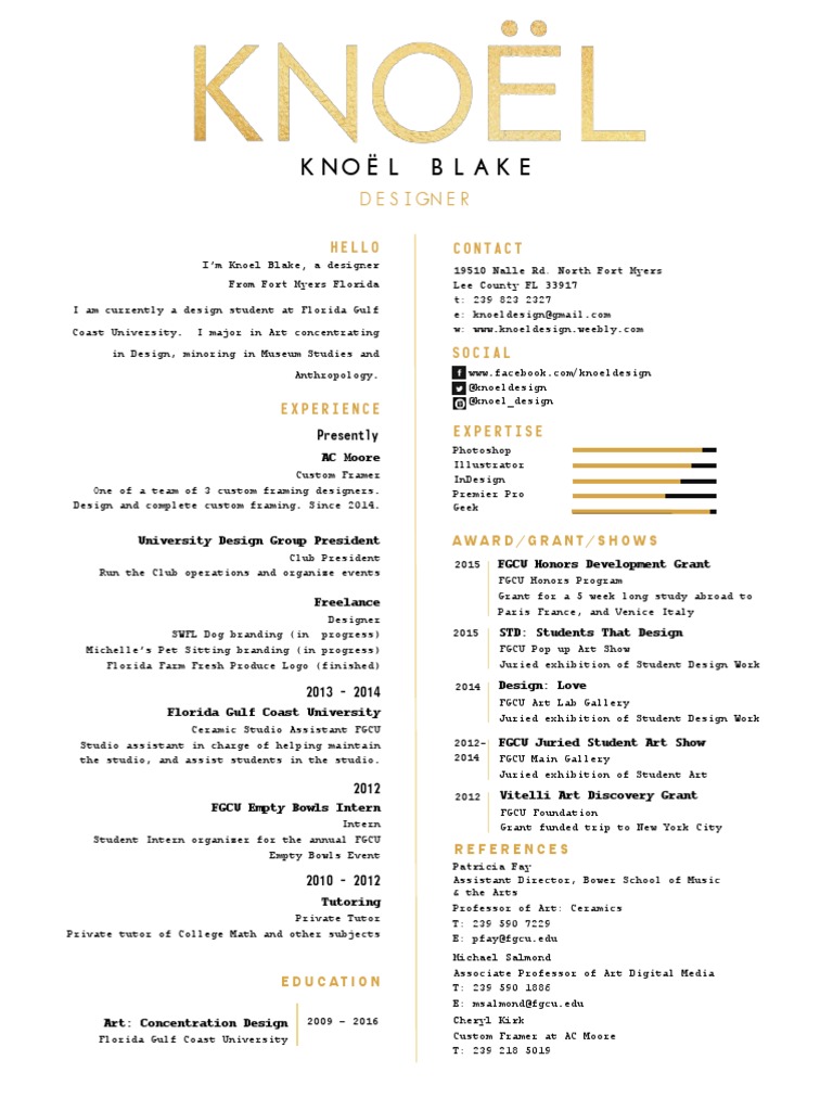 Knoel Blake Resume | PDF | Career & Growth | Social Science
