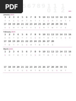2025 Office Calendar and Paydays | PDF