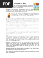 The Lorax - Teaching Resource | PDF