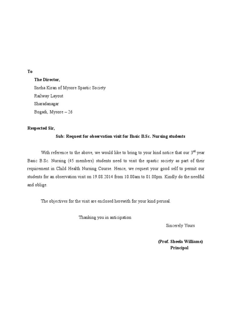 CHN Visit Letters | Download Free PDF | Nursing | Health Care