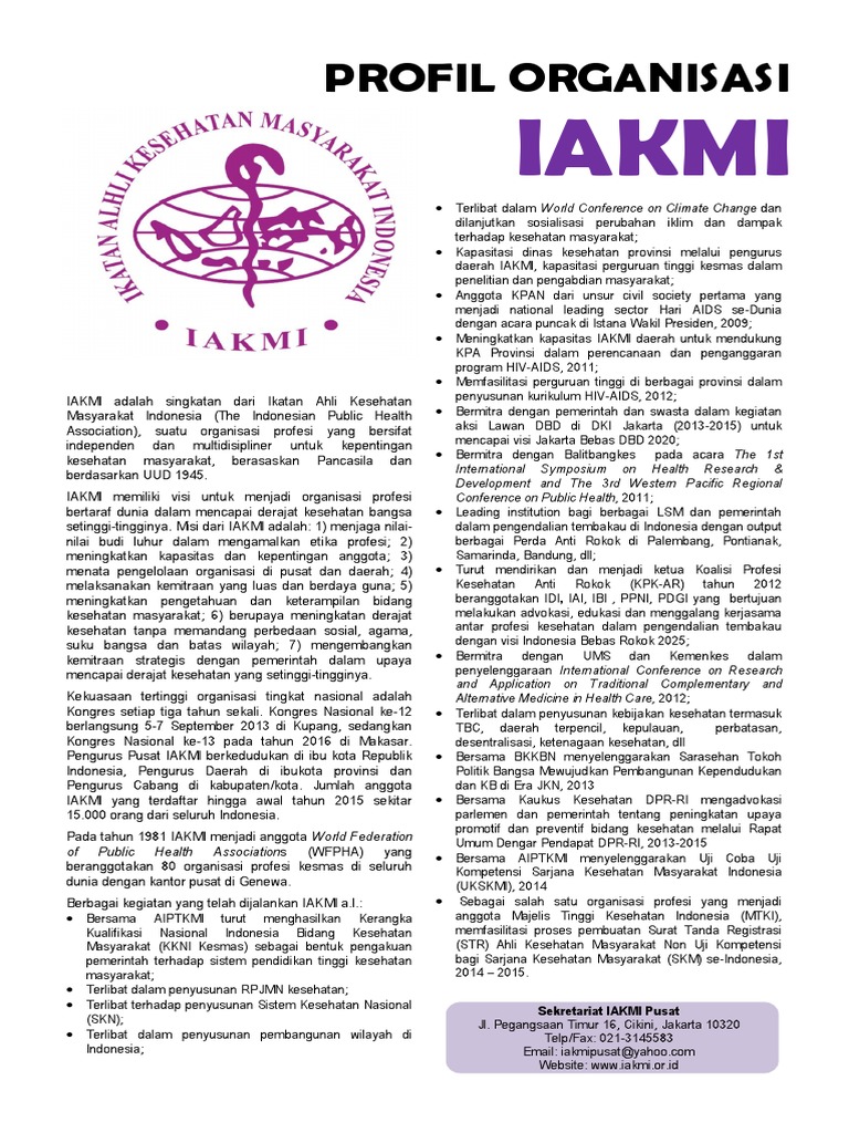 Profil Iakmi | PDF | Pengembangan Diri