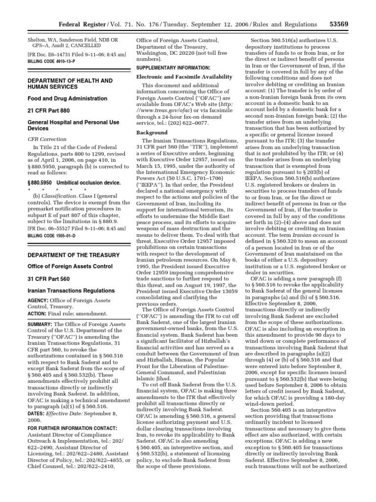 Rule: Medical Devices: General Hospital and Personal Use Devices ...