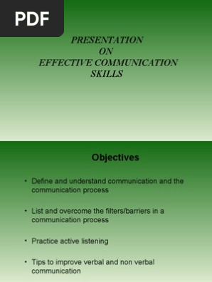Effective Presentation Skills Ppt