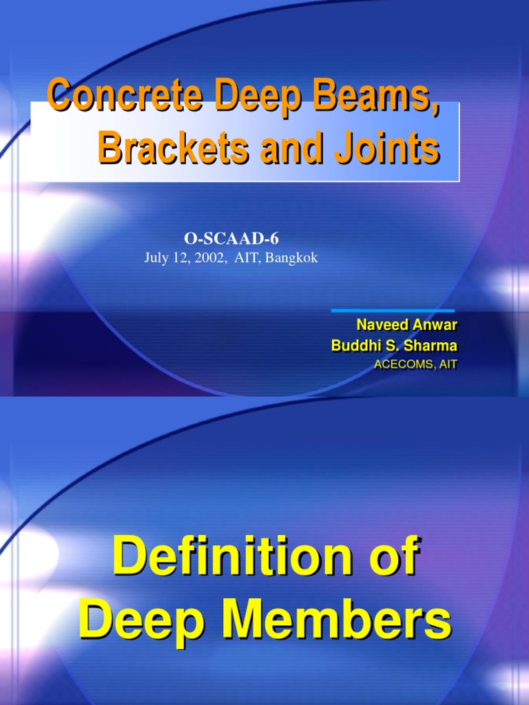 Design of Deep Beams and Joints | PDF | Truss | Beam (Structure)