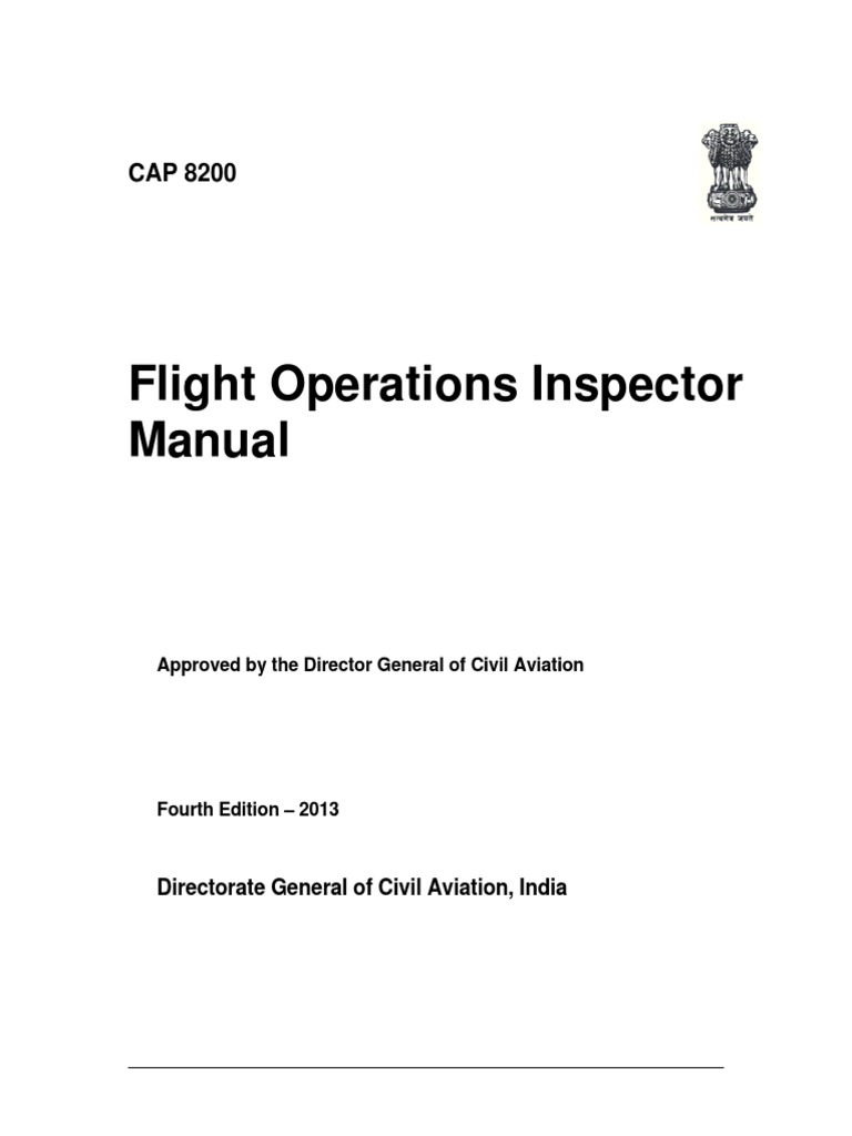Flight Operations Inspector Manual | PDF | Flight Instructor | Test ...