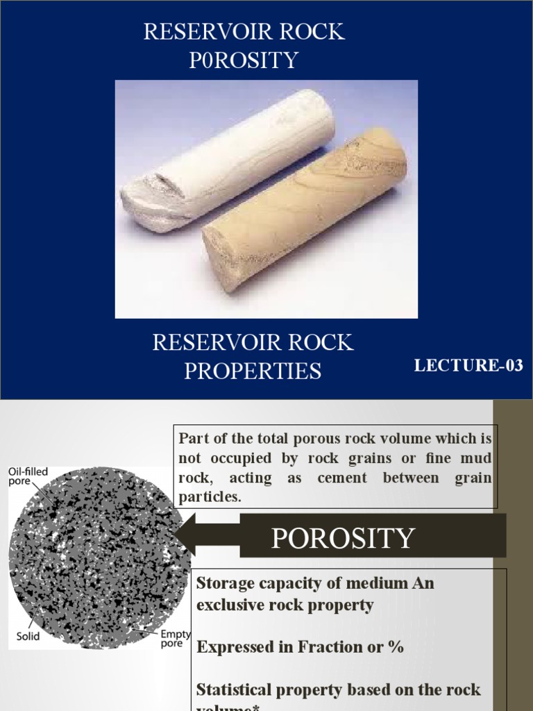 Reservoir Rock Porosity | PDF | Porosity | Chemistry