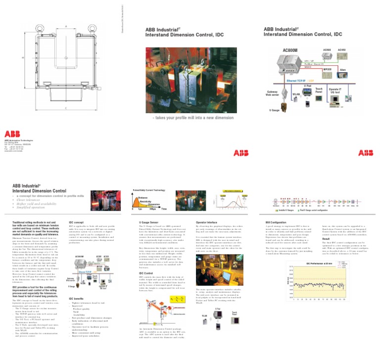 ABB Industrial Interstand Dimension Control, IDC ABB Industrial ...
