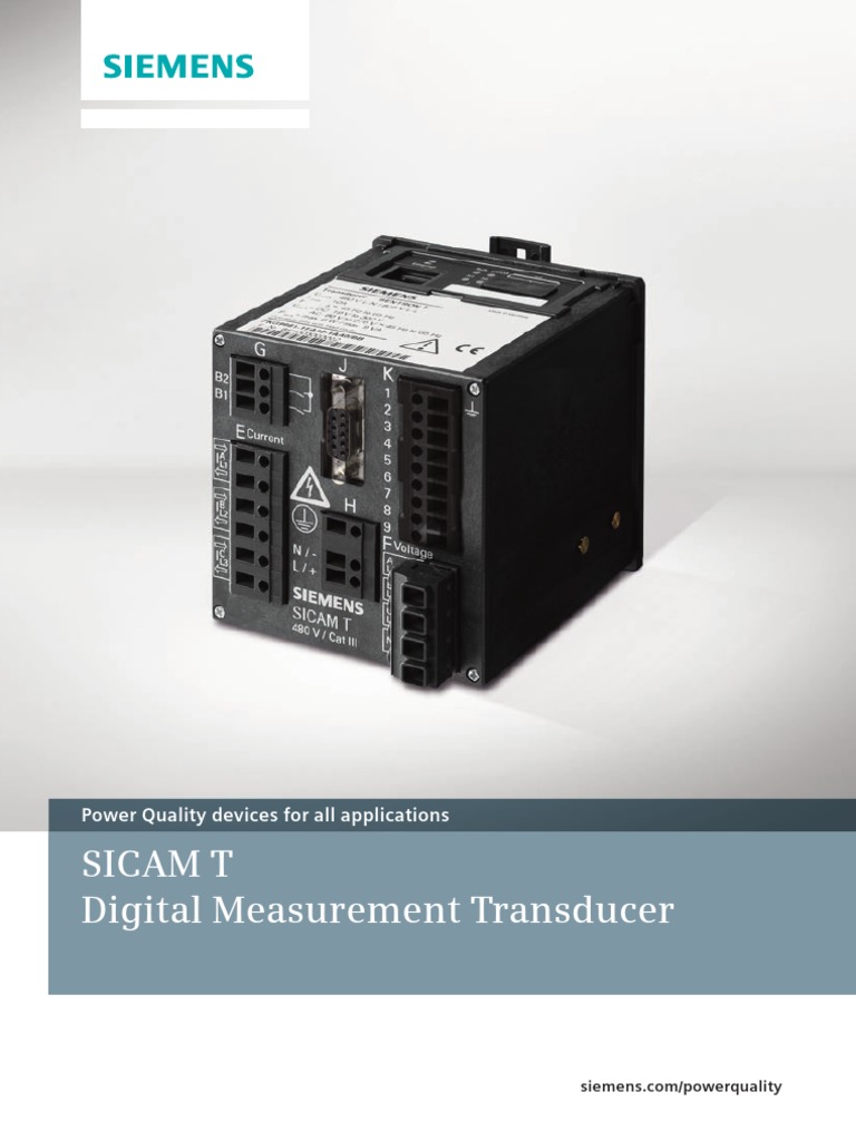 Sicam T | PDF | Alternating Current | Graphical User Interfaces