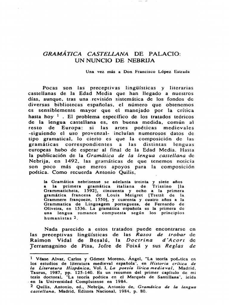 Nebrija Gramática | PDF | Lengua española | latín