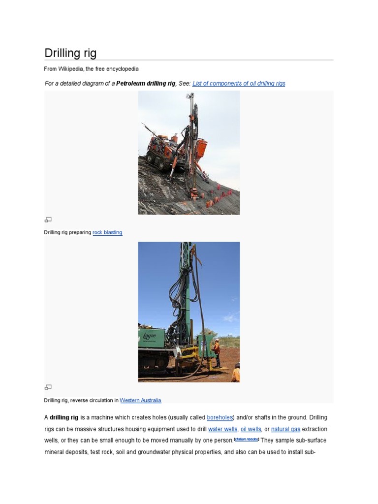 Drilling Rigs | PDF
