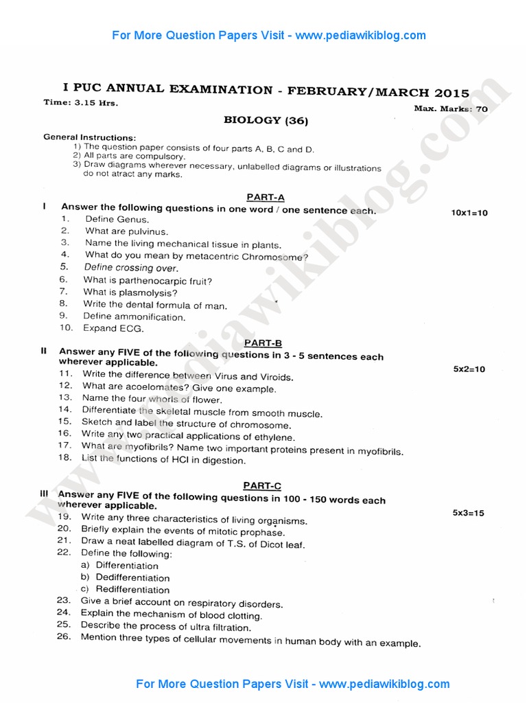 1st PU Biology March 2015.pdf