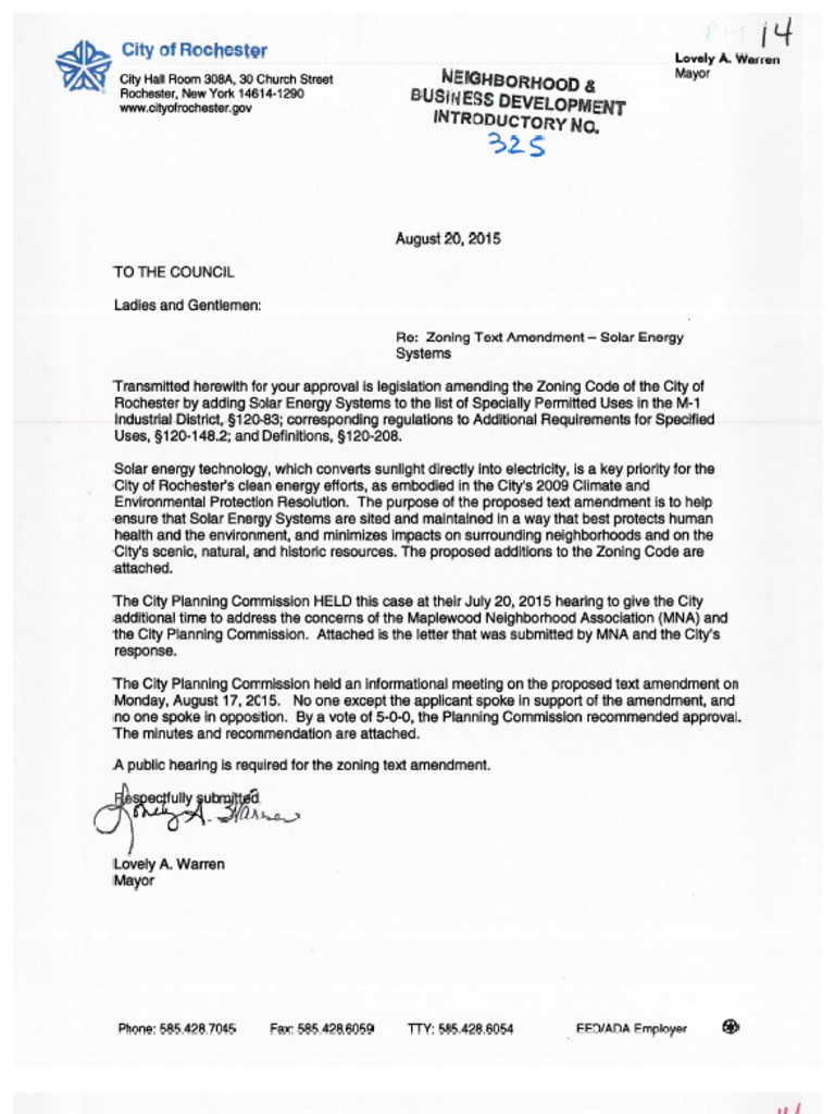 Rochester Solar Farm Proposal | PDF