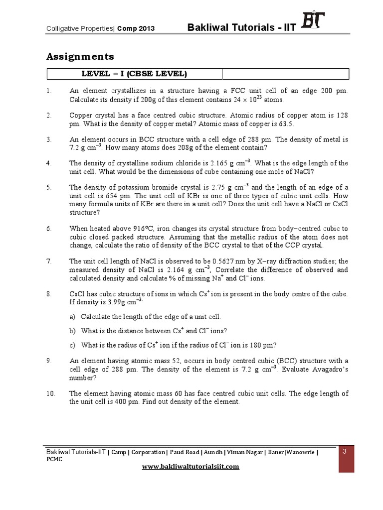 Crystal Structures and Properties of Metals: A Guide to Solving Problems Involving Unit Cells ...