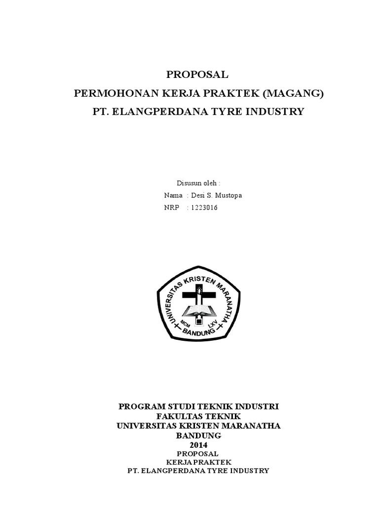Proposal Pengajuan Kerja Praktek (Magang) | PDF