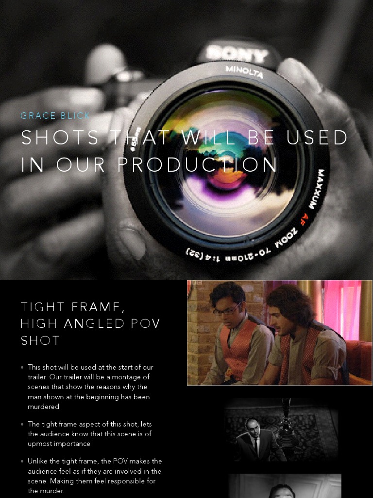 Cinematic Shot Techniques for Trailers | PDF