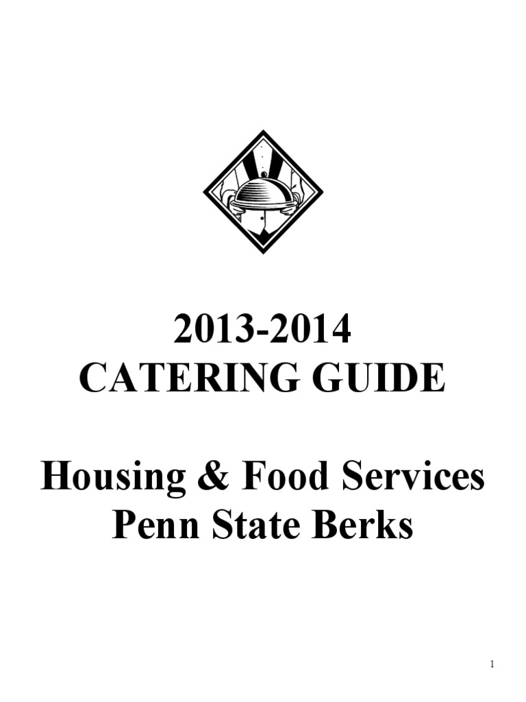 2013-2014 Catering Guide | PDF | Salad | Cakes