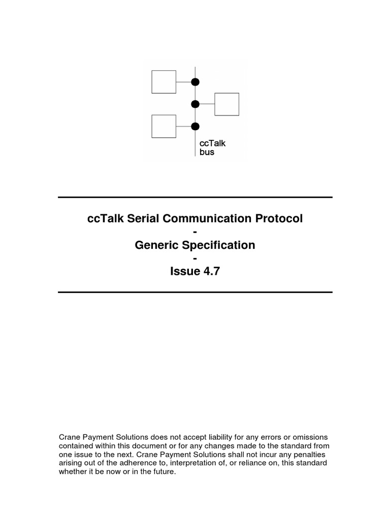 ccTalkPart1v4 7 | PDF | Usb | Communications Protocols