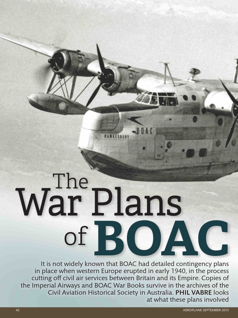 The War Plans of Boac in WW2 | British Empire | Airlines