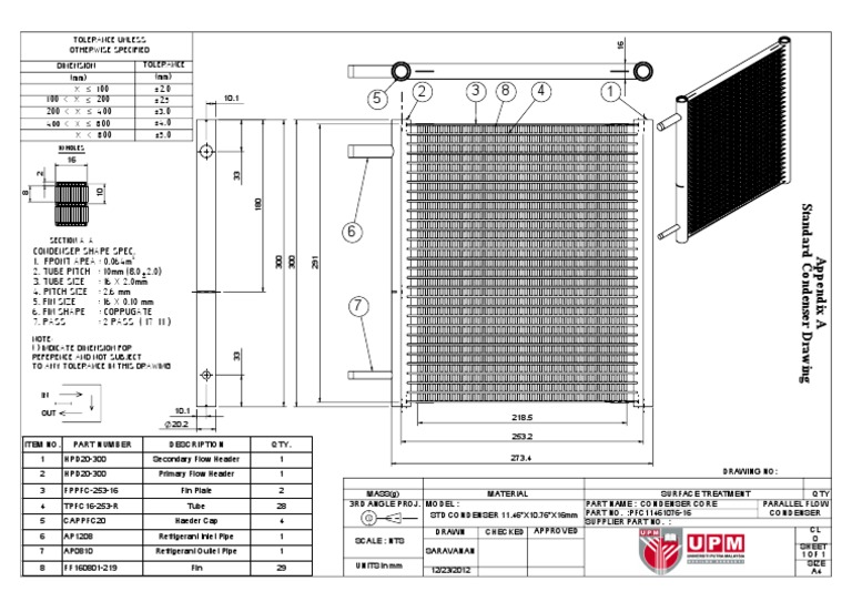 Tolerance Unless Otherwise Specified: 10 Holes | PDF