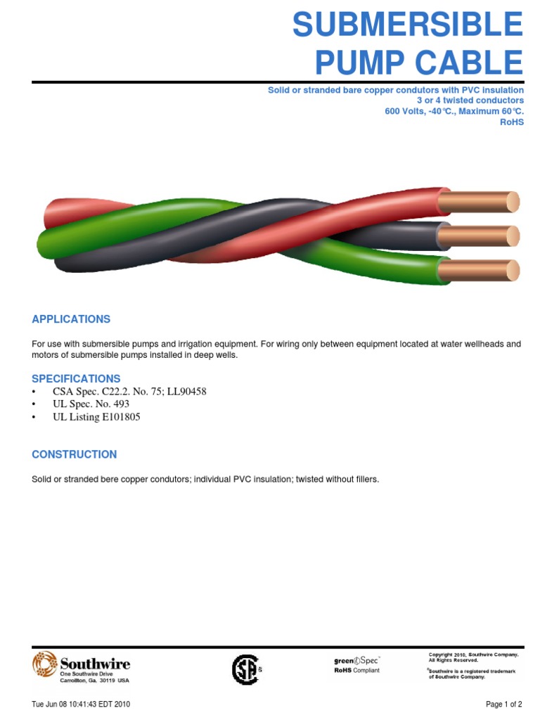 Applications: CSA Spec. C22.2. No. 75 LL90458 UL Spec. No. 493 UL ...