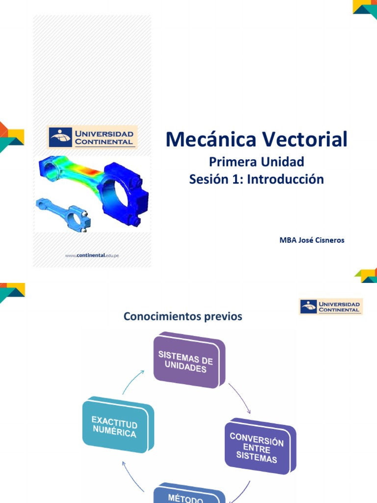 Mecanica Vectorial UNIDAD 1 - Sesion 1 PDF | PDF | Vector Euclidiano ...