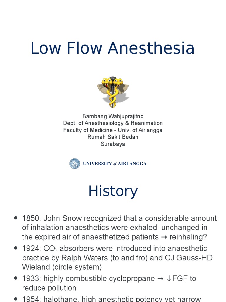 Low Flow Anesthesia-FInal | Download Free PDF | Anesthesia | Medicine