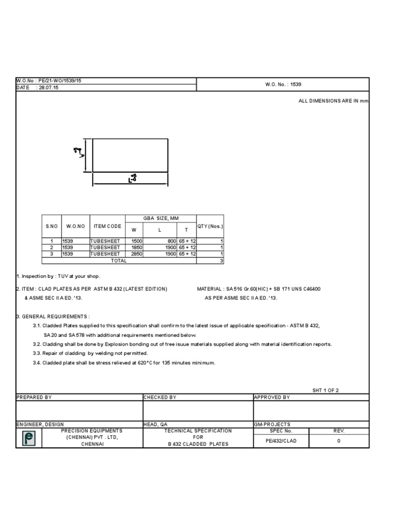 TDC For Cladding11 | PDF | Specification (Technical Standard ...