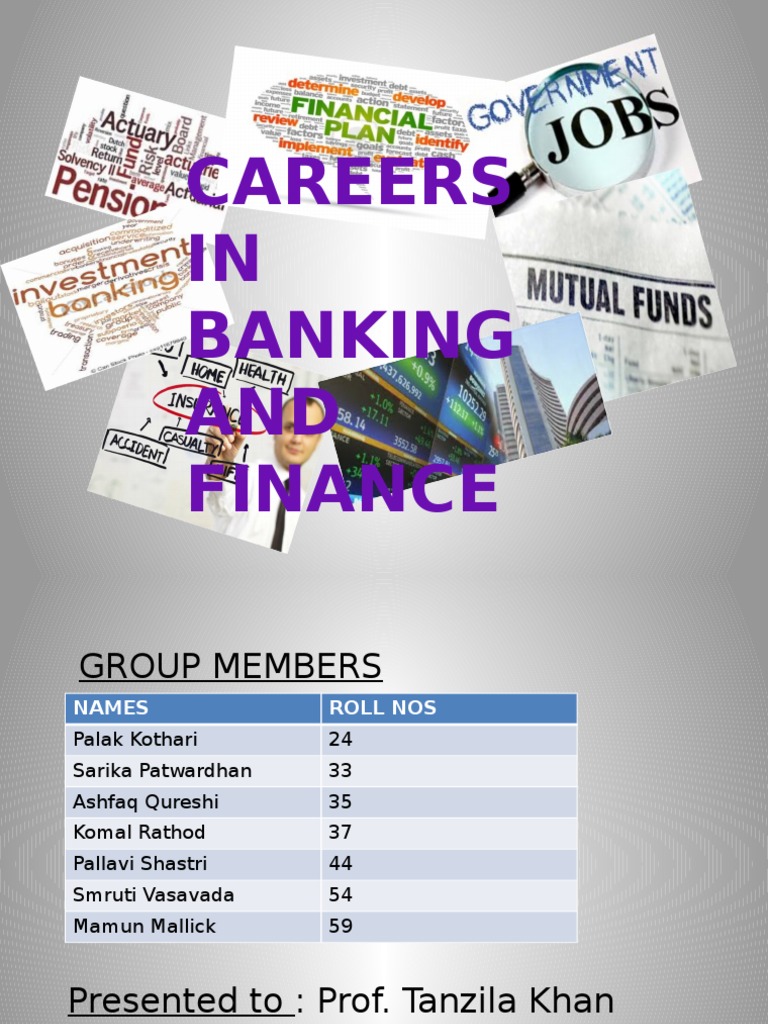 Careers in Banking and Finance Guide | PDF | Financial Adviser | Stocks