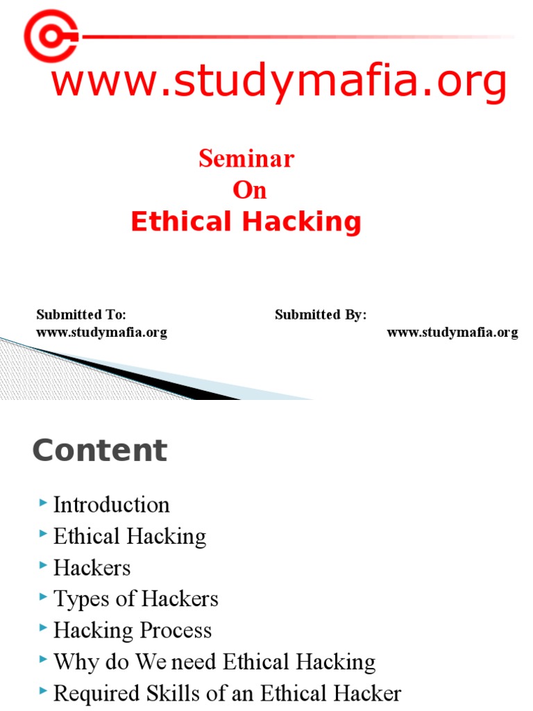 CSE Ethical Hacking | PDF | Security Hacker | White Hat (Computer Security)