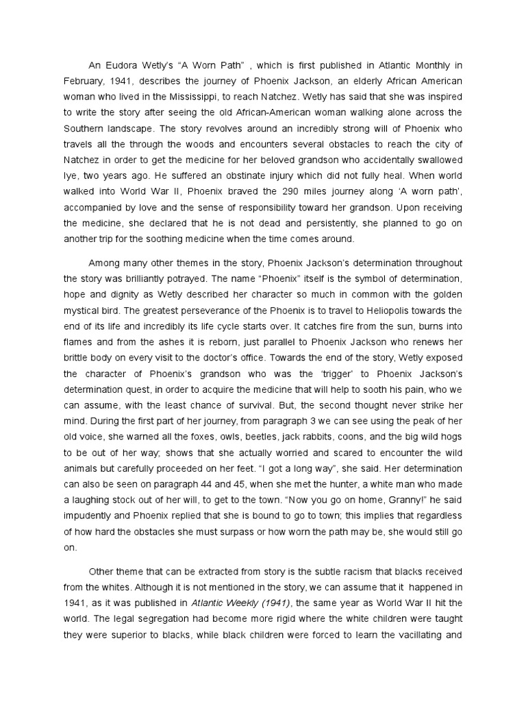 Essay A Worn Path | PDF