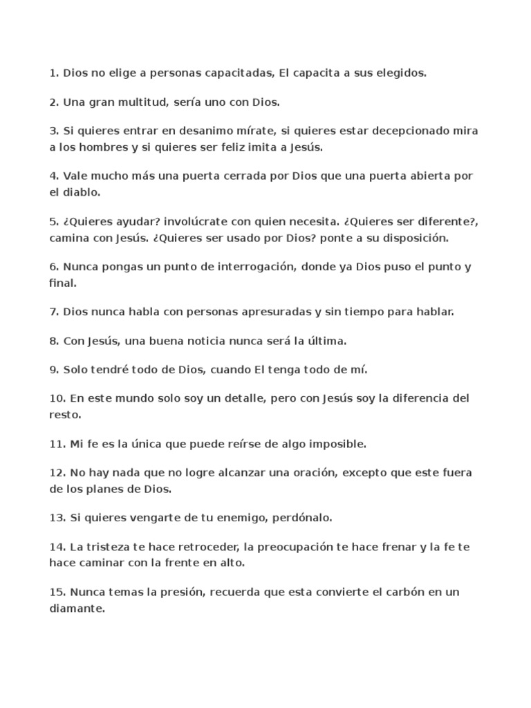 Refranes Cristianos y Bíblicos Reflexivos | PDF | Dios | Fe