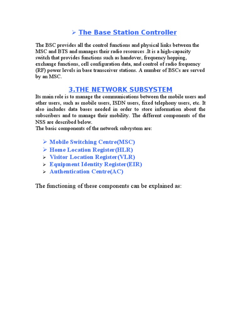 13.the Base Station Controller | PDF