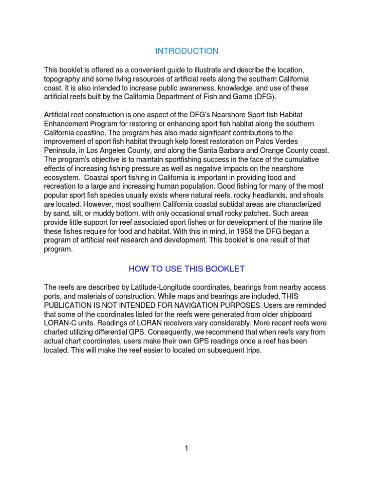 How To Use This Booklet | PDF | Oceanography | Conservation