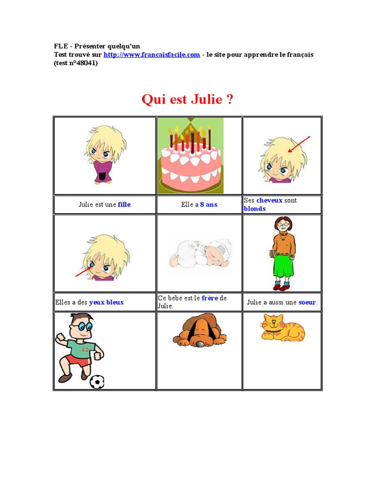 Compréhension Écrite Se Présenter II | PDF | Jeu de stratégie ...