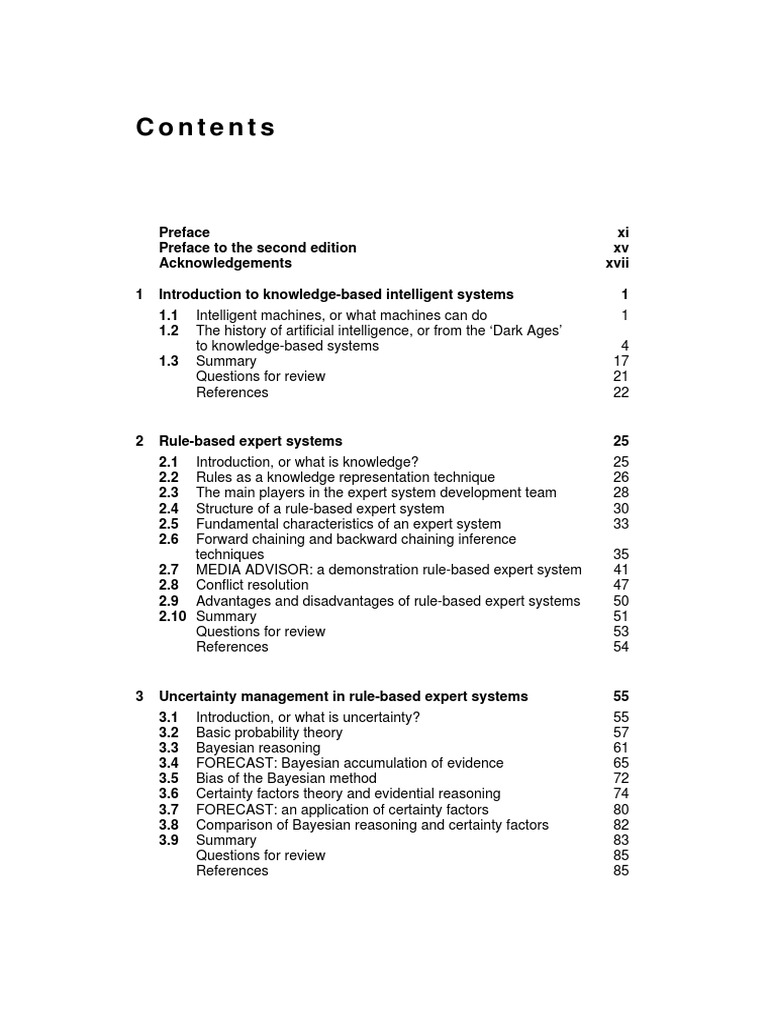 Contents Artificial Intelligence | PDF | Artificial Neural Network ...