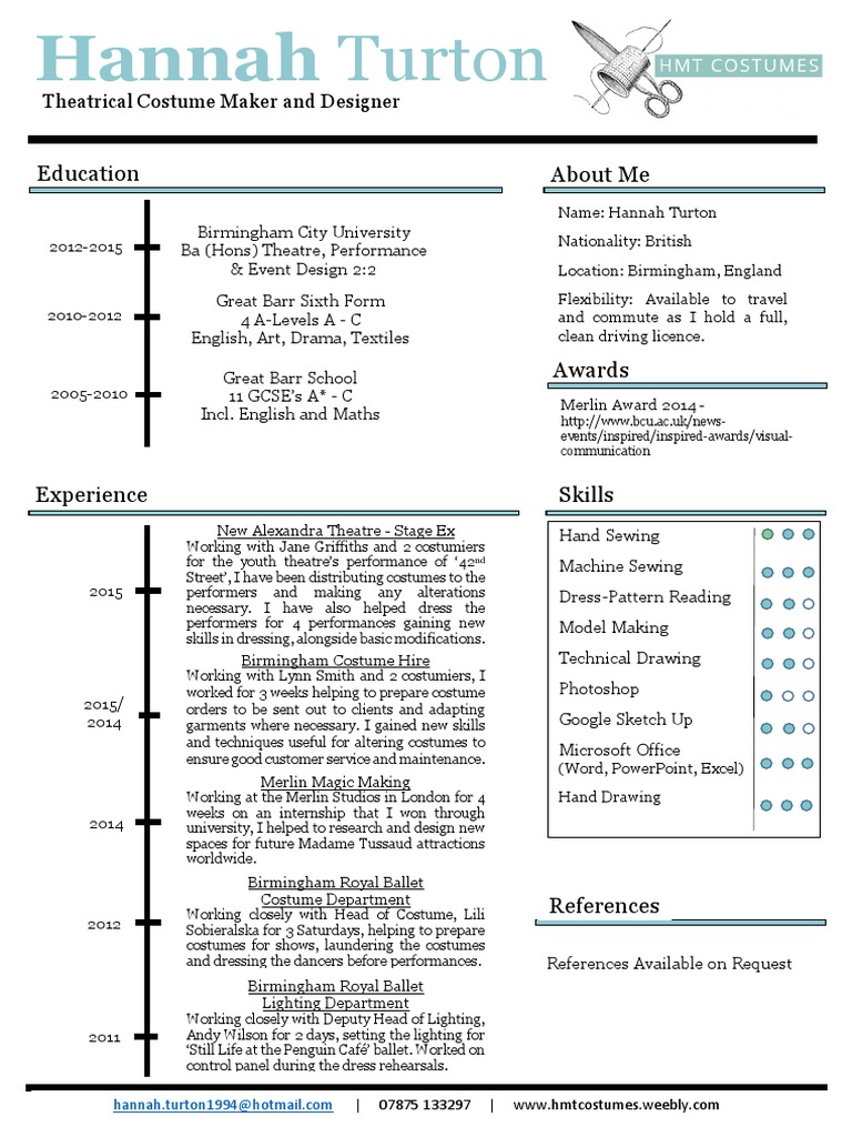 Hannah Turton CV | PDF | Business
