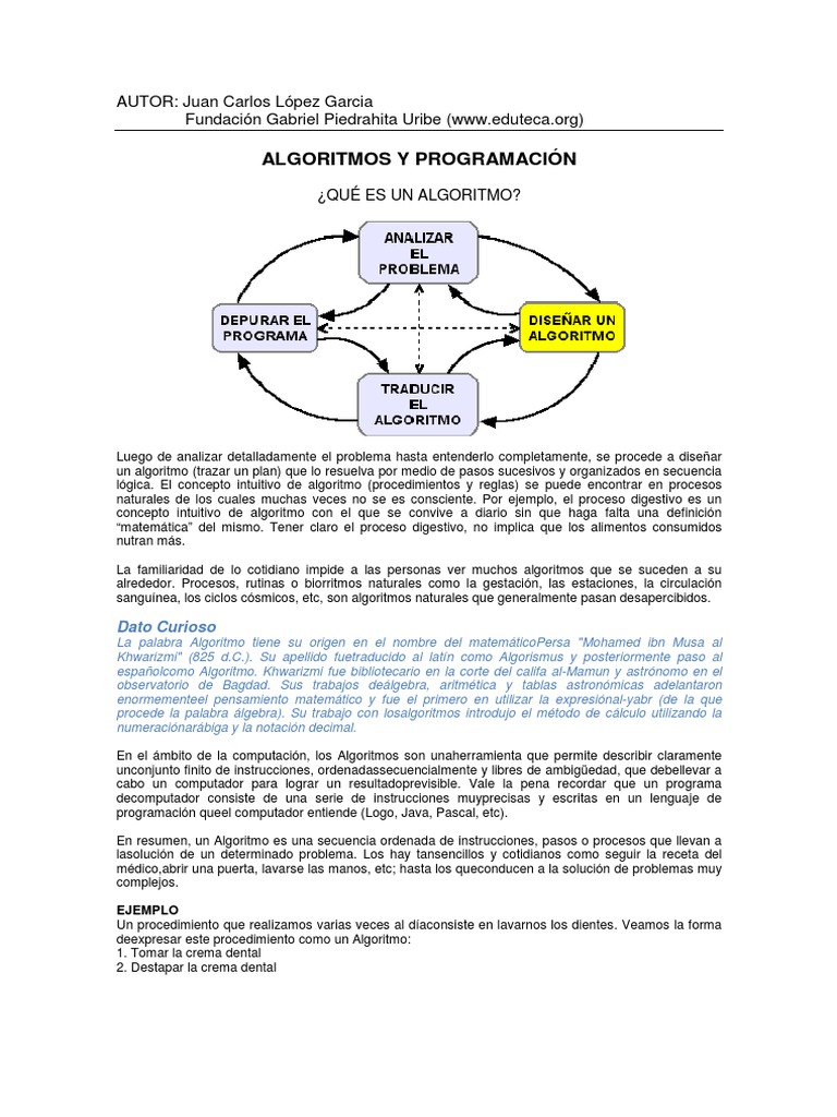 Algoritmos y Programacion | PDF | Algoritmos | Variable (informática)