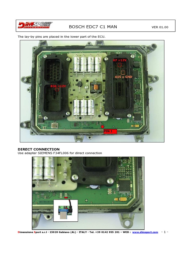 Bosch Edc7c1 Man 1033 | PDF